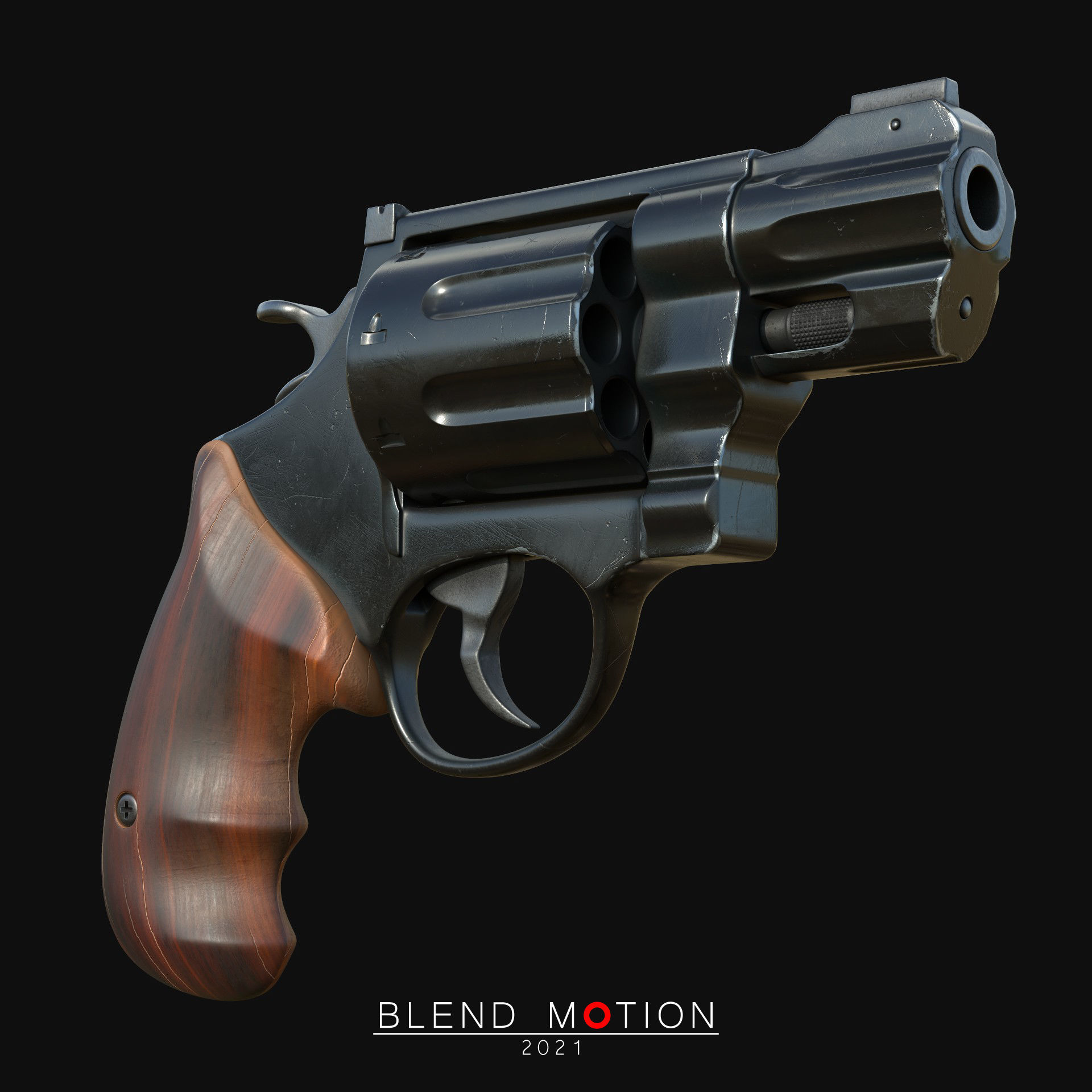 Magnum gun 3D model | CGTrader