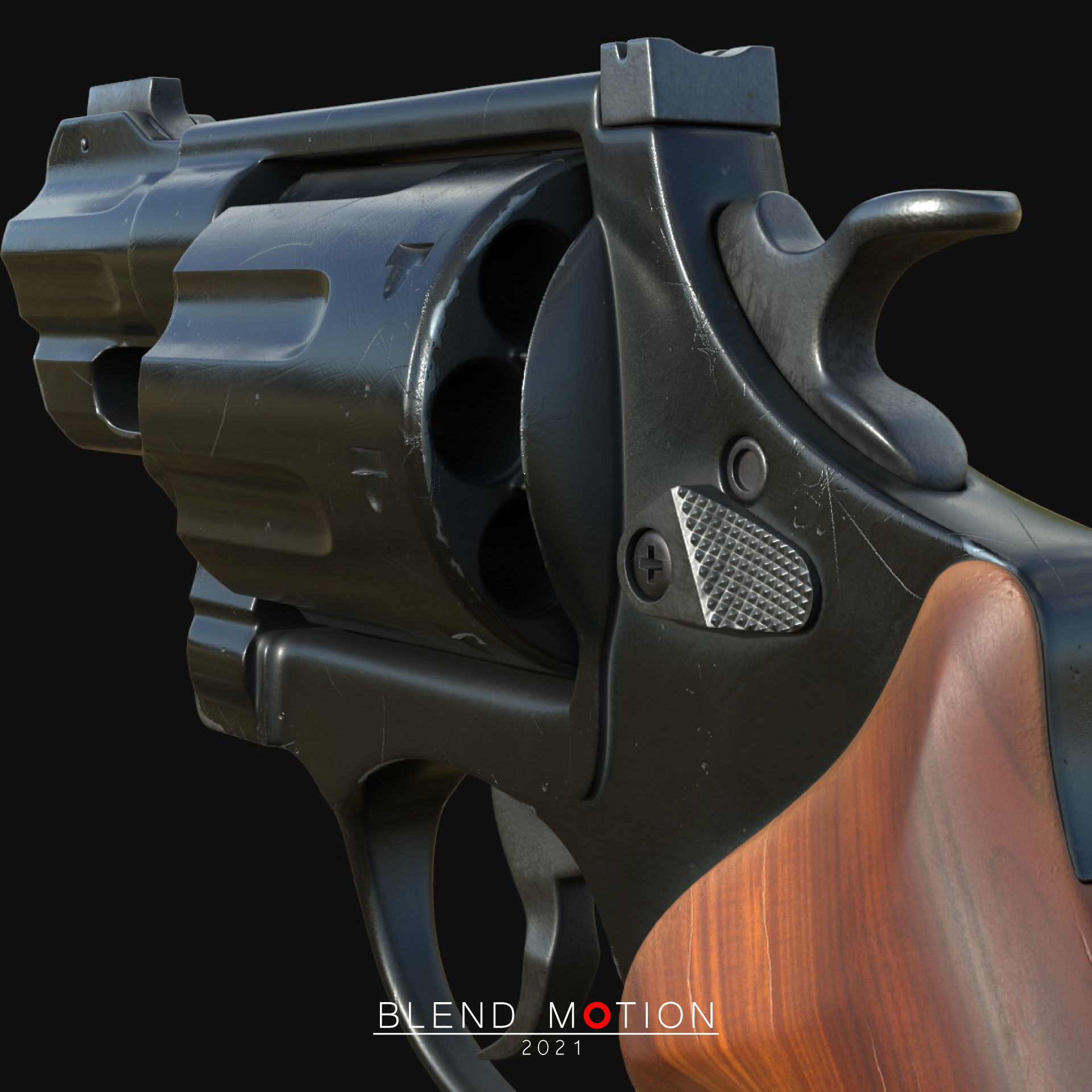 Magnum gun 3D model | CGTrader