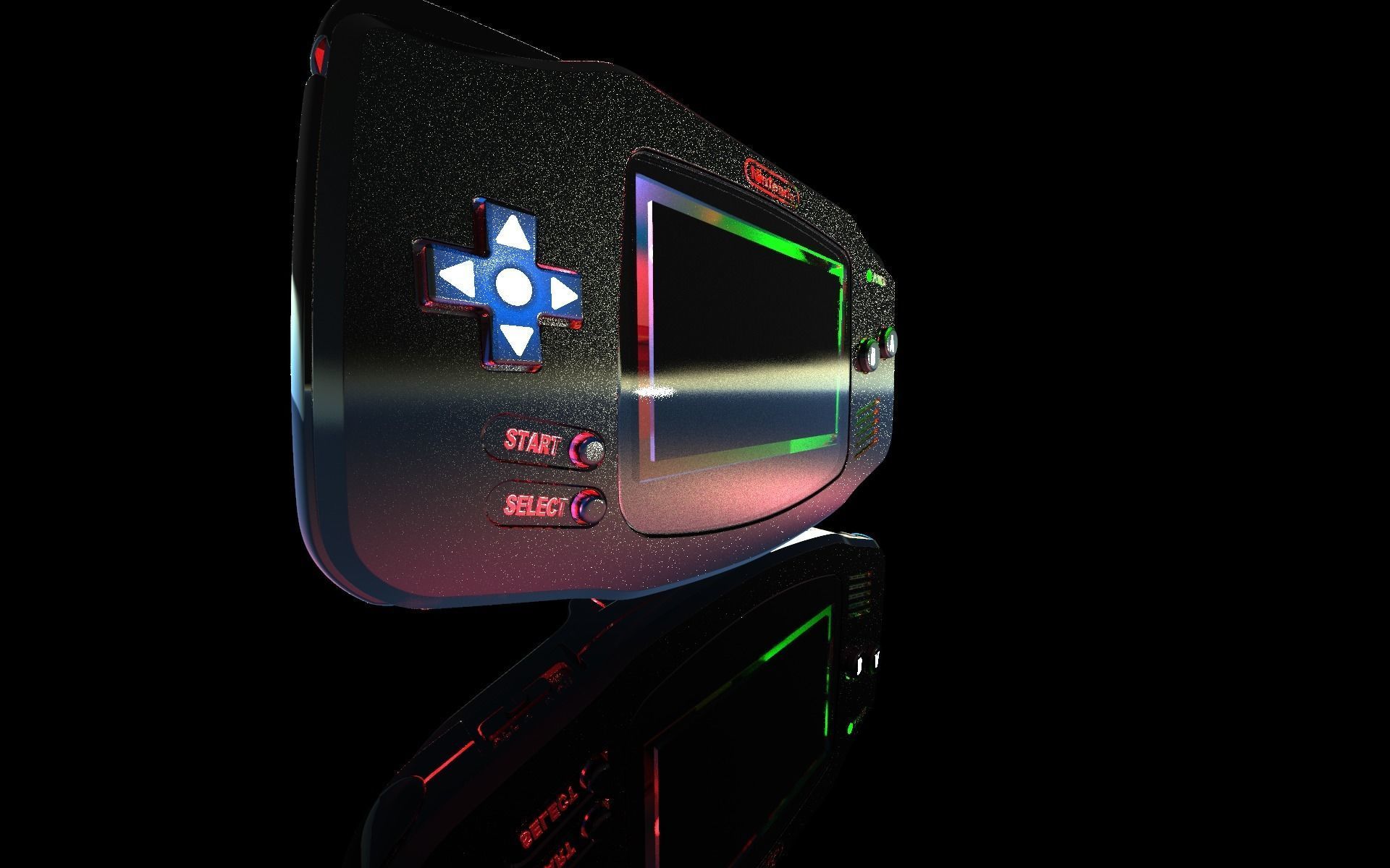 Nintendo Gameboy Advance 3D model | CGTrader