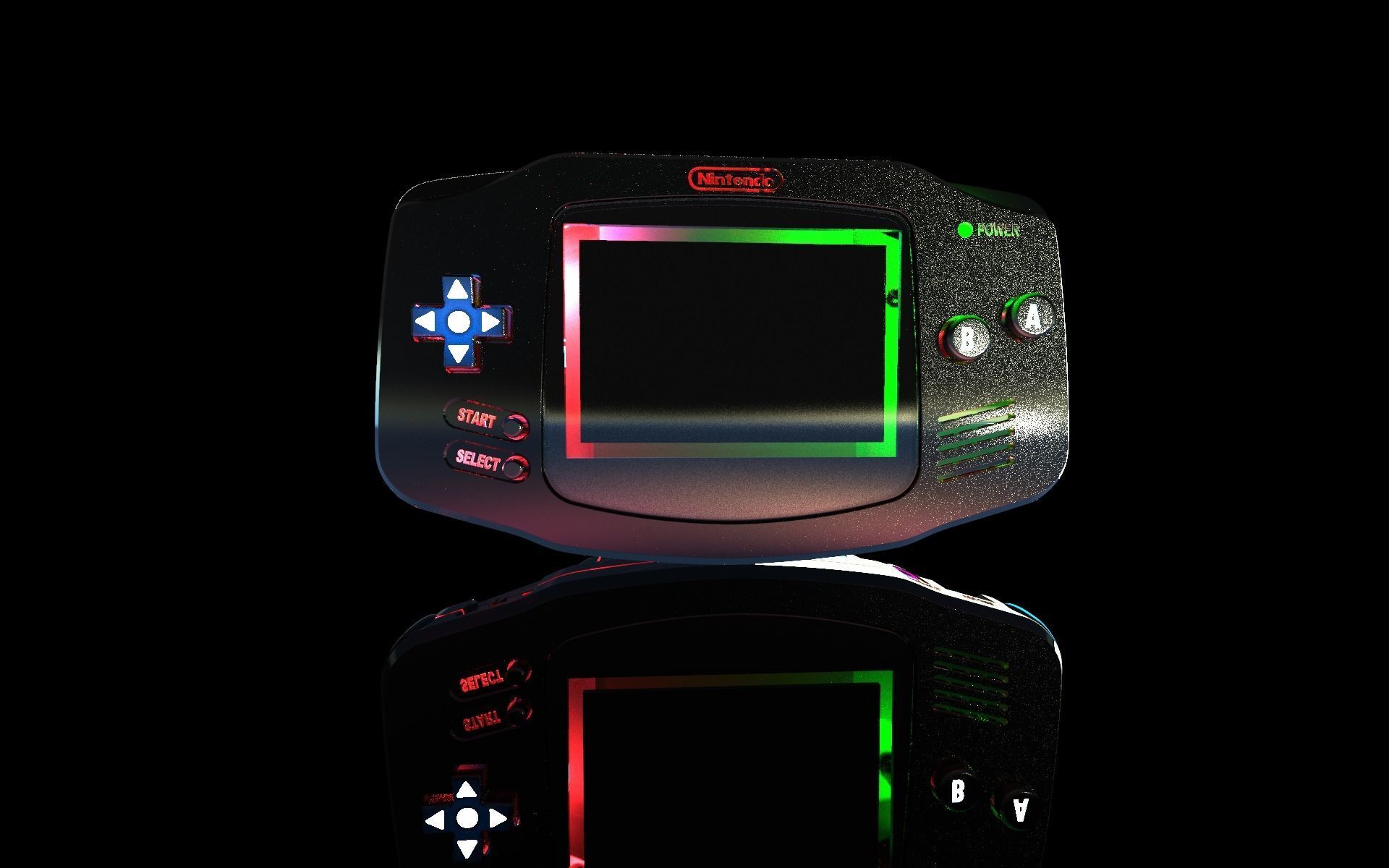 Nintendo Gameboy Advance 3D model | CGTrader