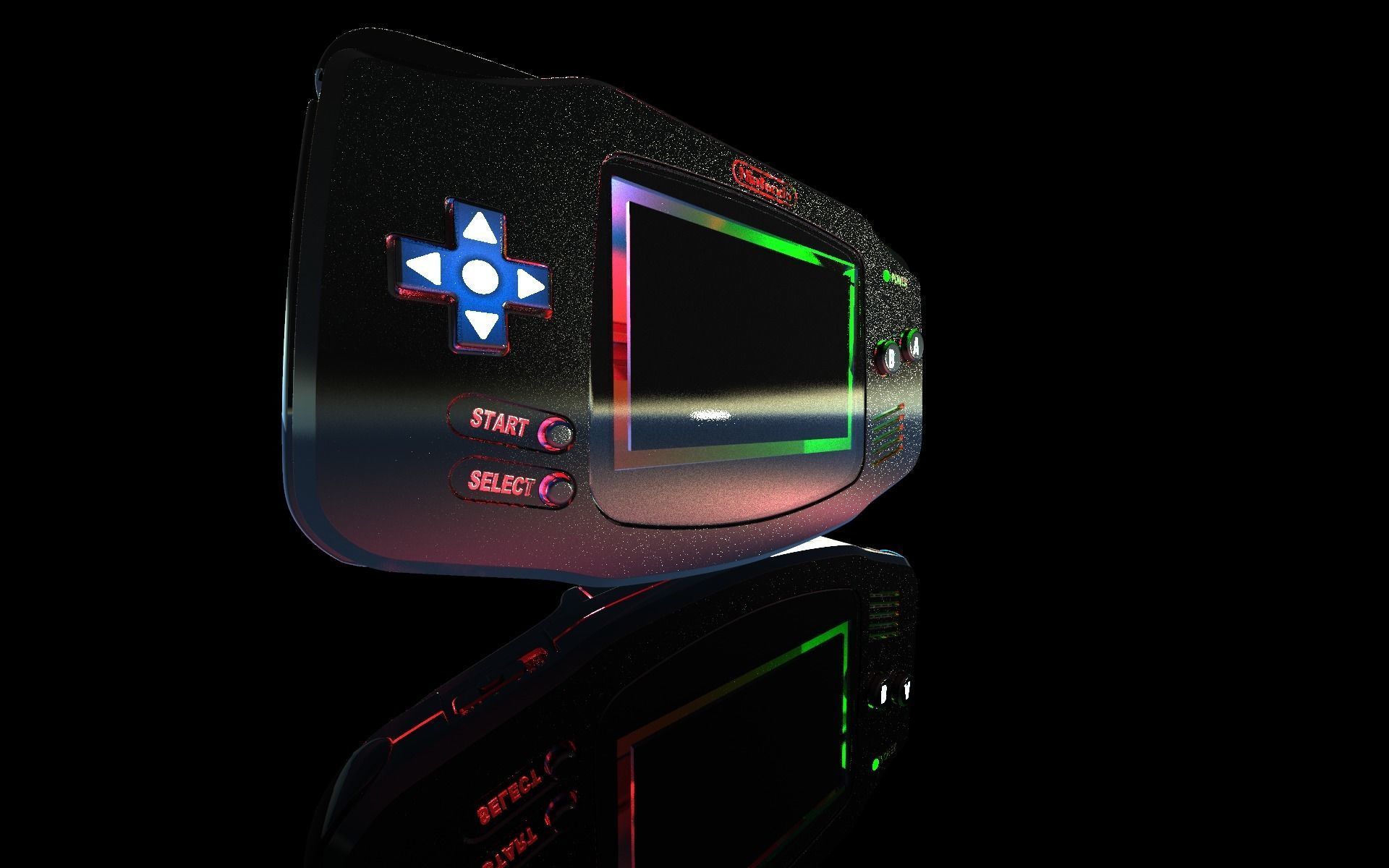 Nintendo Gameboy Advance 3D model | CGTrader