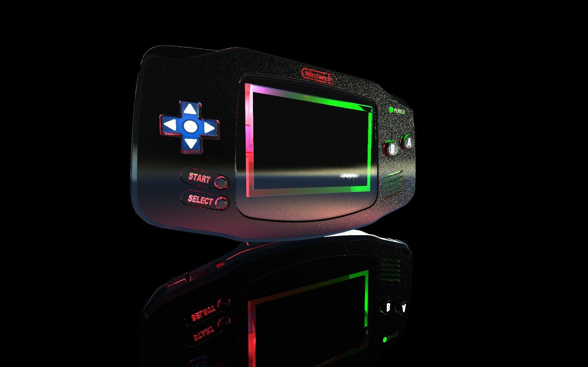 Nintendo Gameboy Advance 3D model | CGTrader