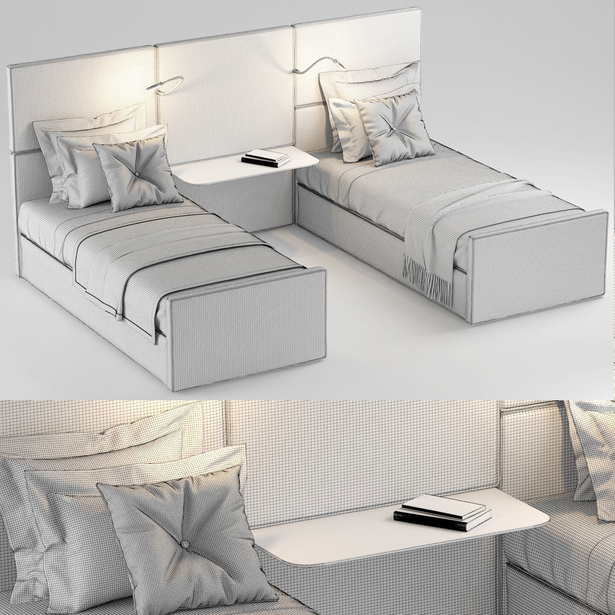 SINGLE BEDS 11 3D model | CGTrader