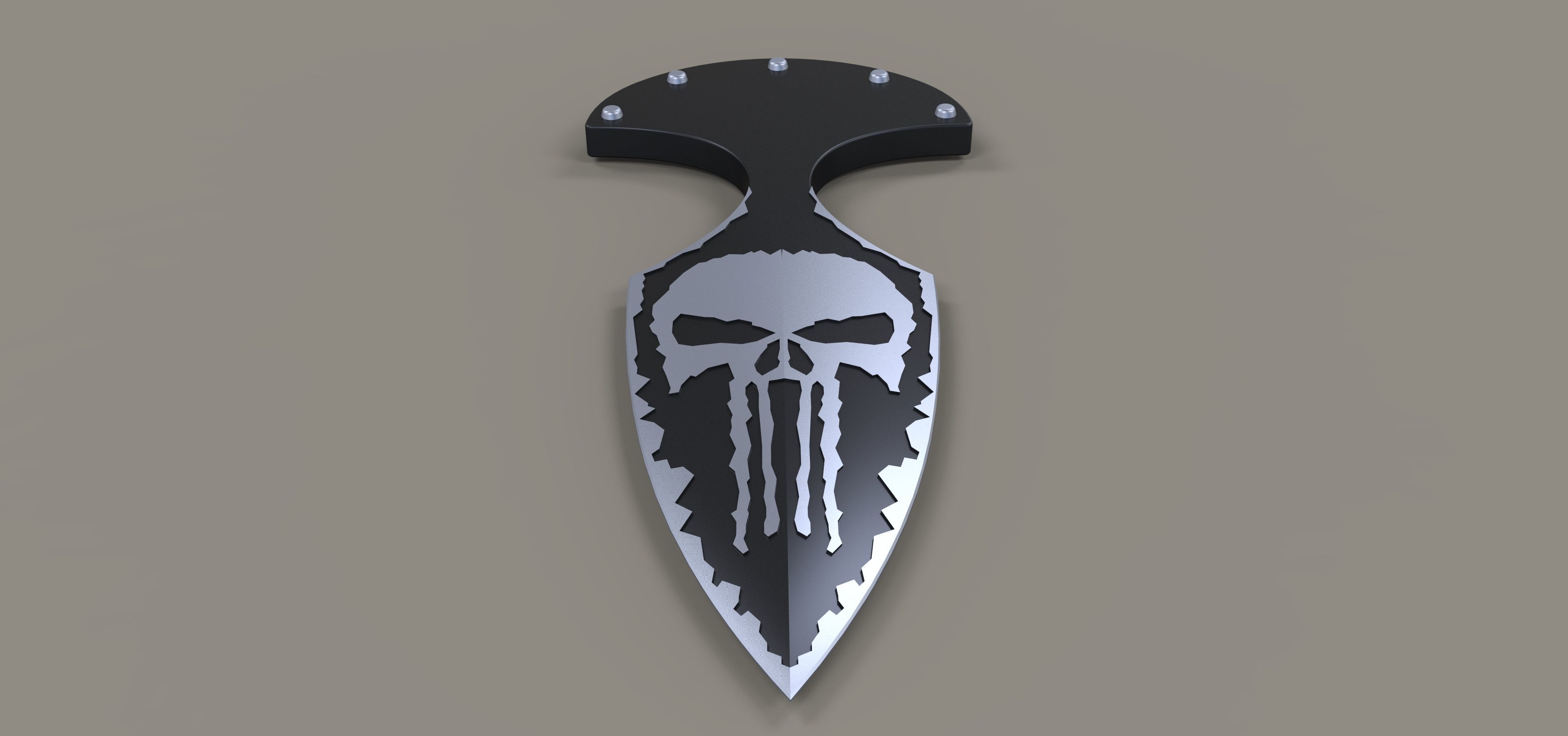 Punisher push dagger 3D model | CGTrader