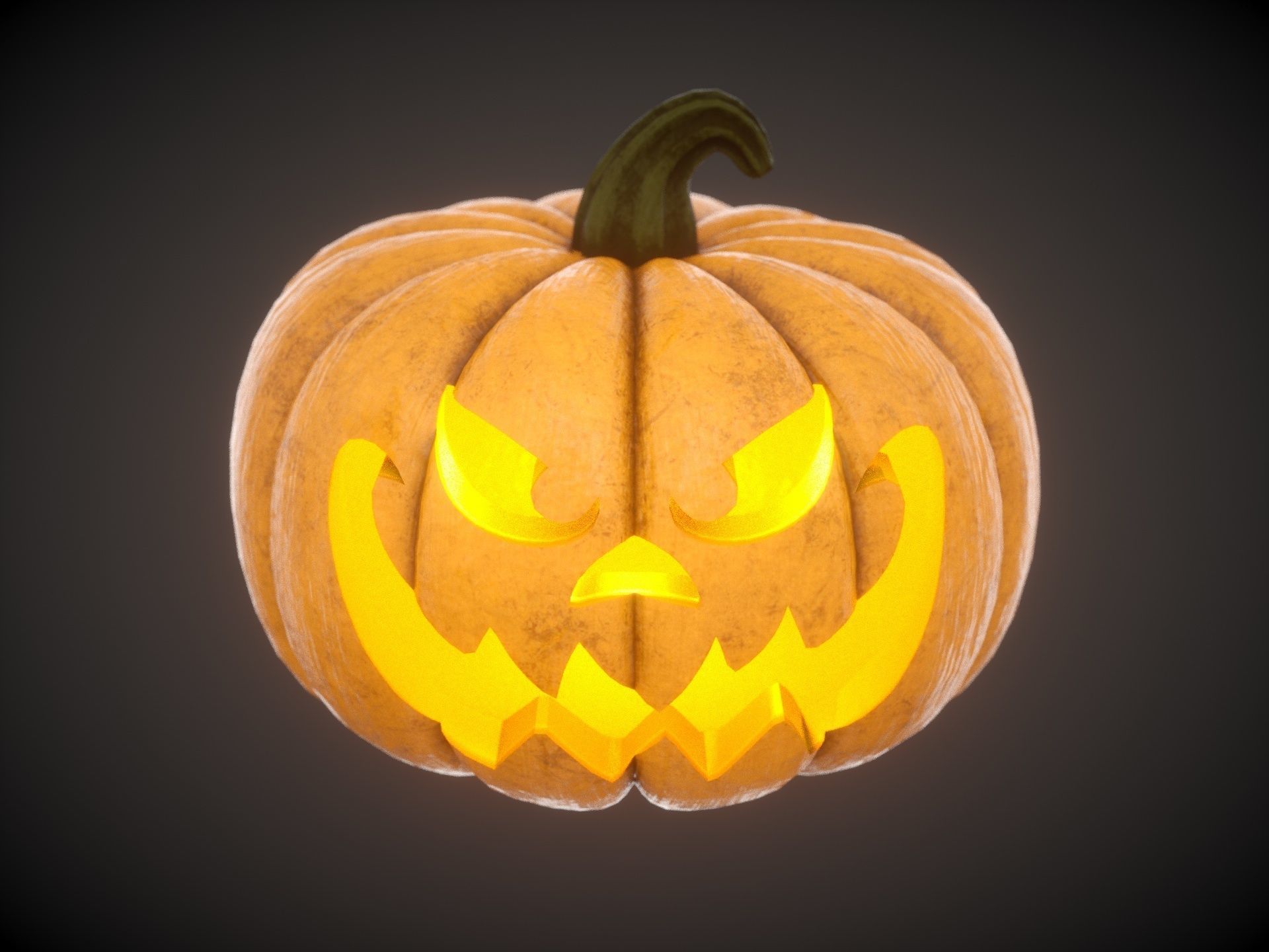 3D Model Collection 3D Carved and normal pumpkin VR / AR / low-poly ...