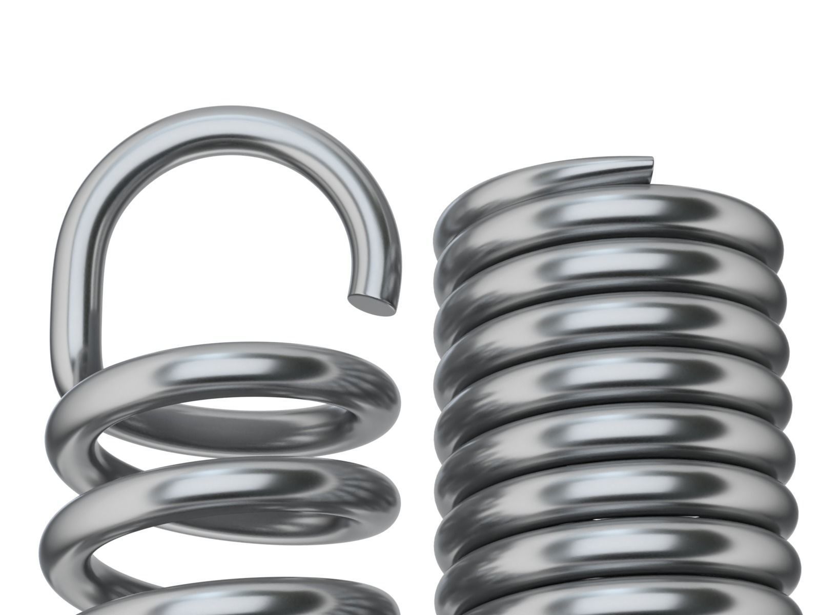 Animated Metal Springs made in Blender 3D model | CGTrader