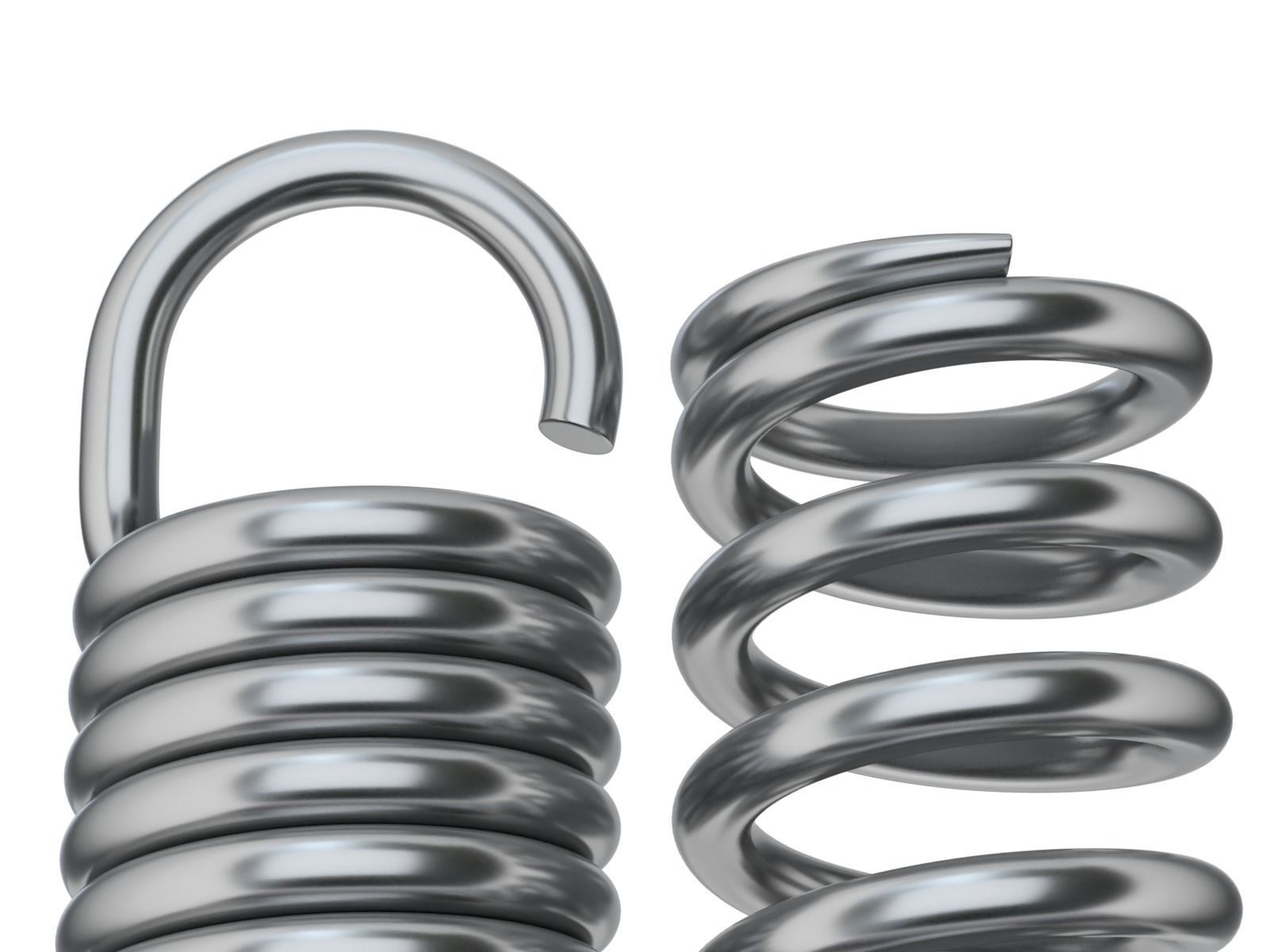 Animated Metal Springs made in Blender 3D model | CGTrader