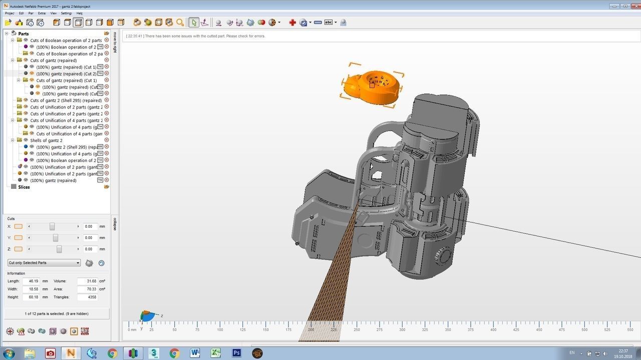 Gantz cosplay x-ray scanner 3D print model 3D model 3D printable | CGTrader