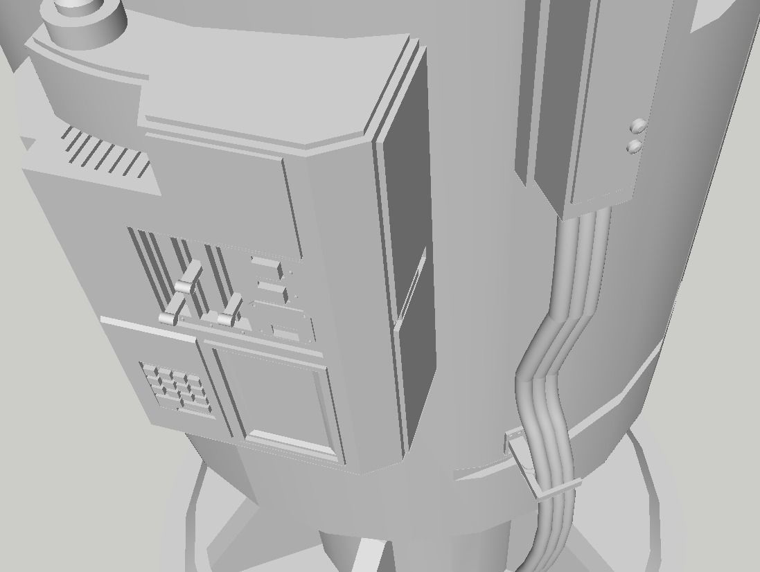 Sci-Fi Power Generator - Tech Element 3D model | CGTrader