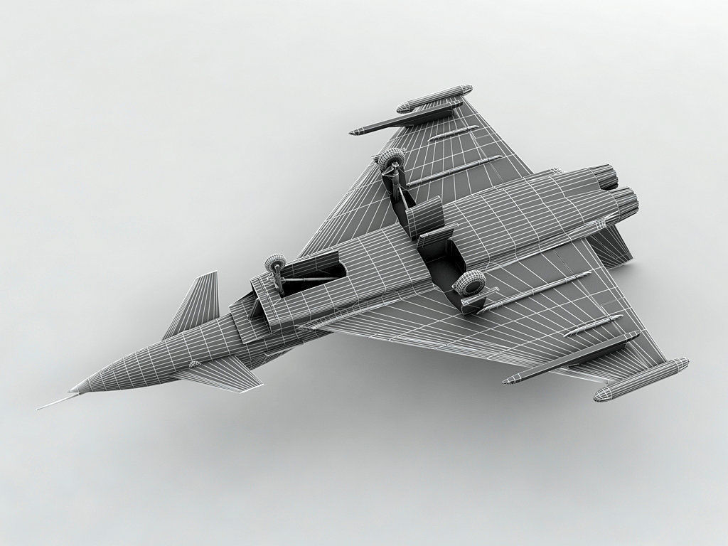 Eurofighter Typhoon Jet Aircraft -Light 3D model | CGTrader