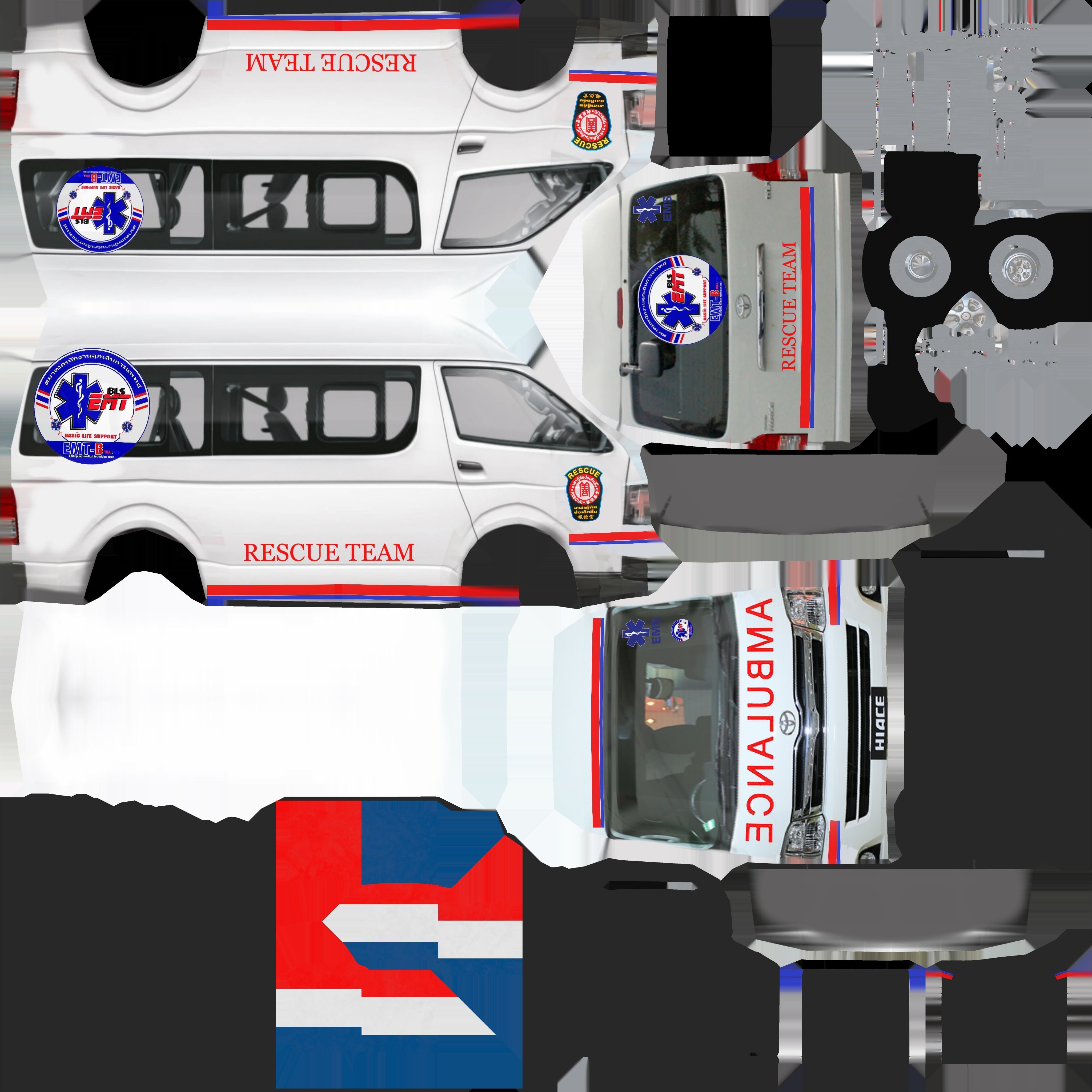 3D model Rescue Van Rescue Van Lowpoly VR / AR / low-poly | CGTrader