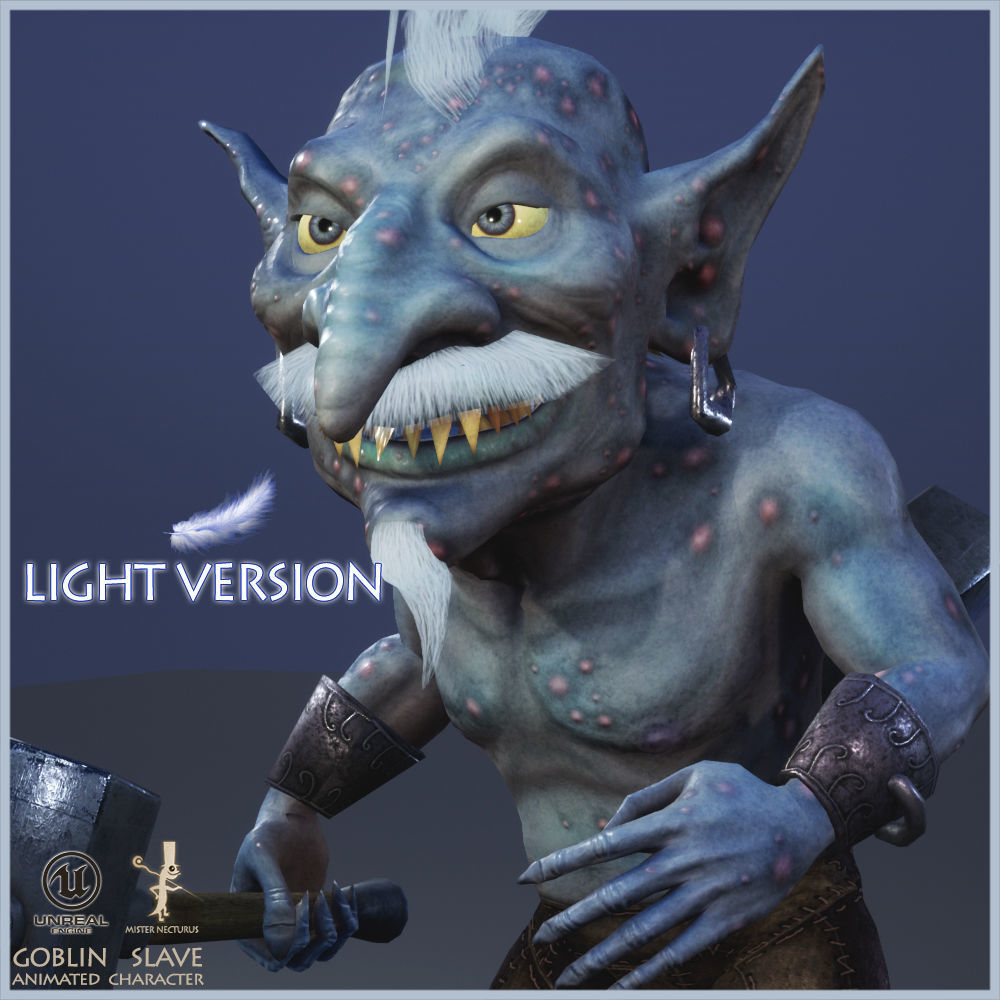 3D model Goblin Slave Light Version VR / AR / low-poly rigged animated ...