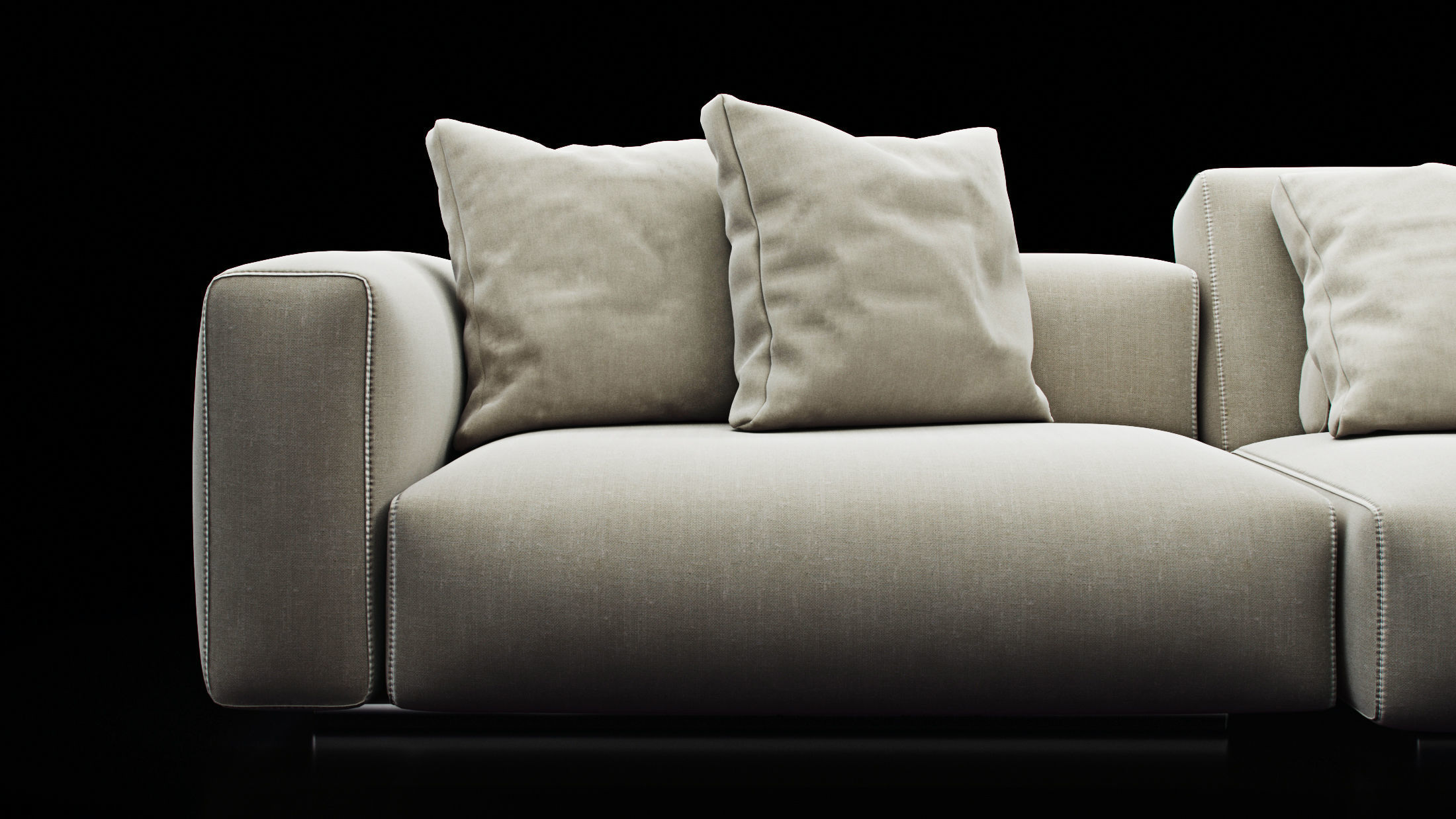 Flexform Lario 3D model | CGTrader