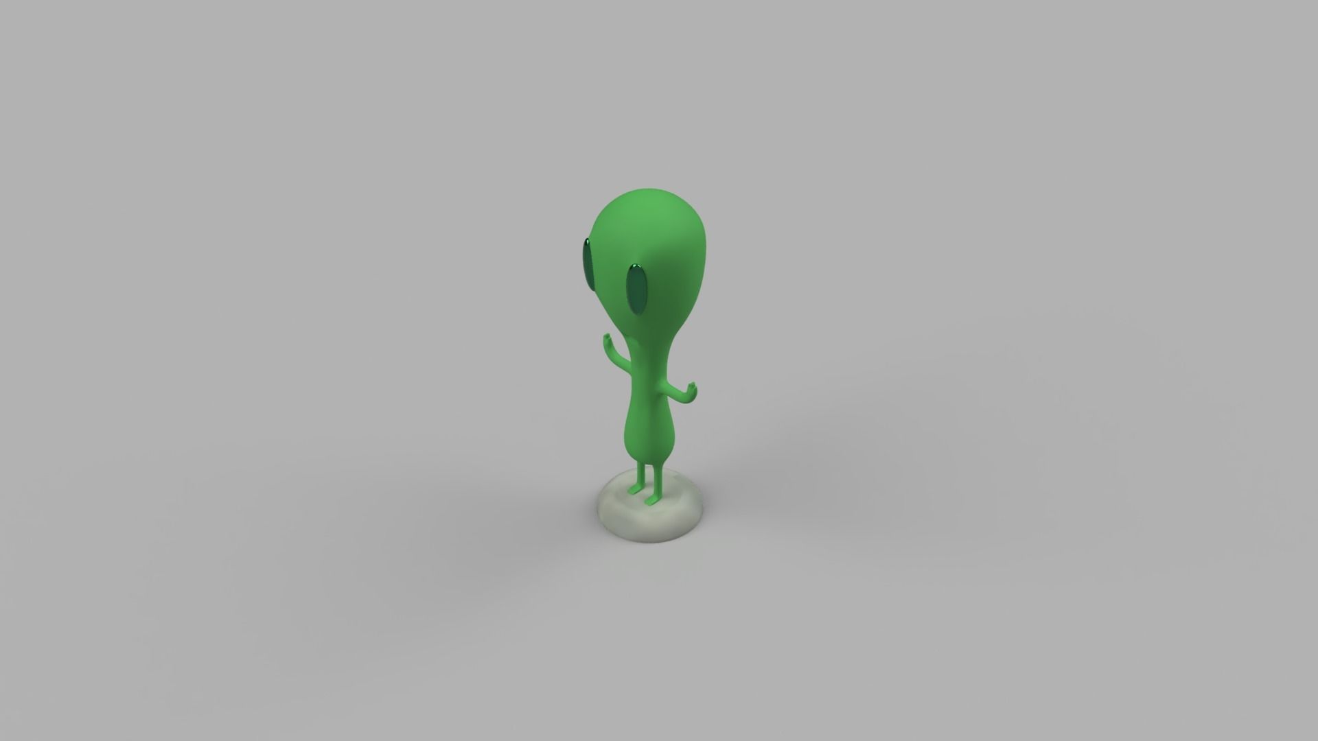 Cute Alien Figurine 3D model 3D printable | CGTrader