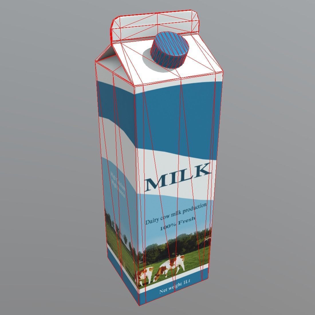 CC0 - Milk Carton free VR / AR / low-poly 3D model | CGTrader