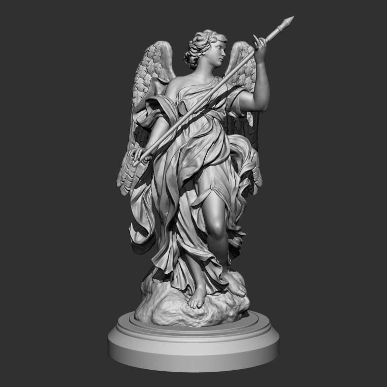 Angel Statue 3D model 3D printable | CGTrader