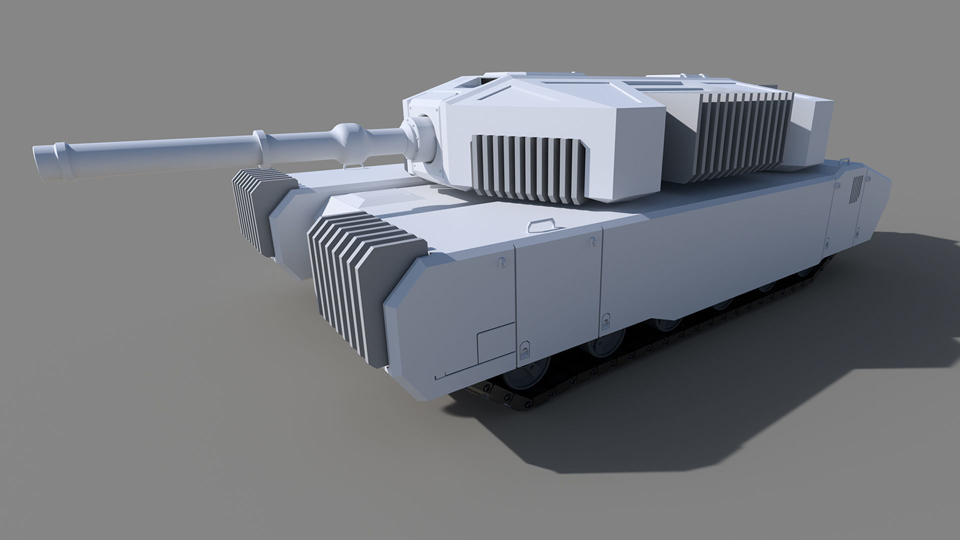 Scifi Tank Base Mesh 3D model | CGTrader