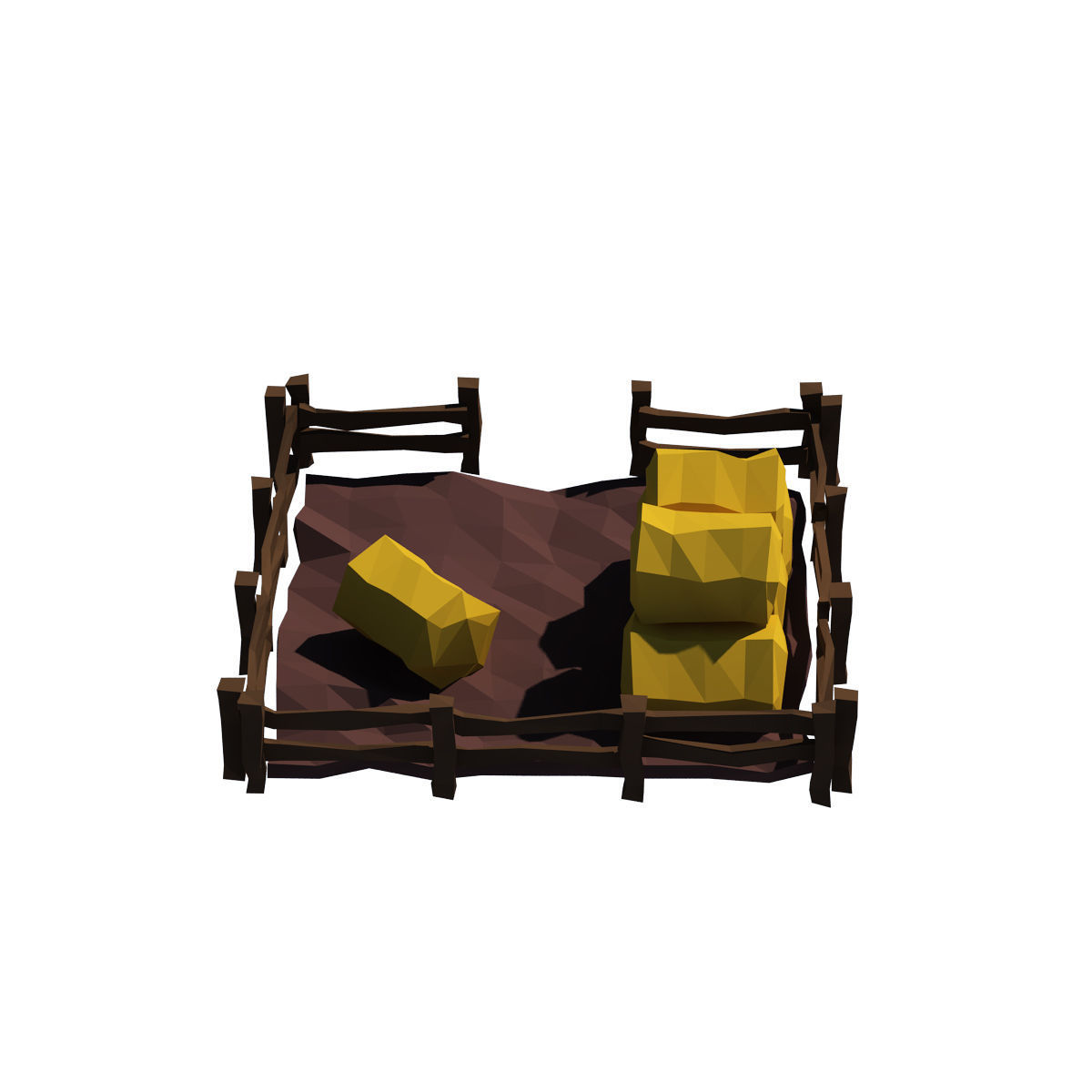 3D model Cartoon haystacks VR / AR / low-poly | CGTrader