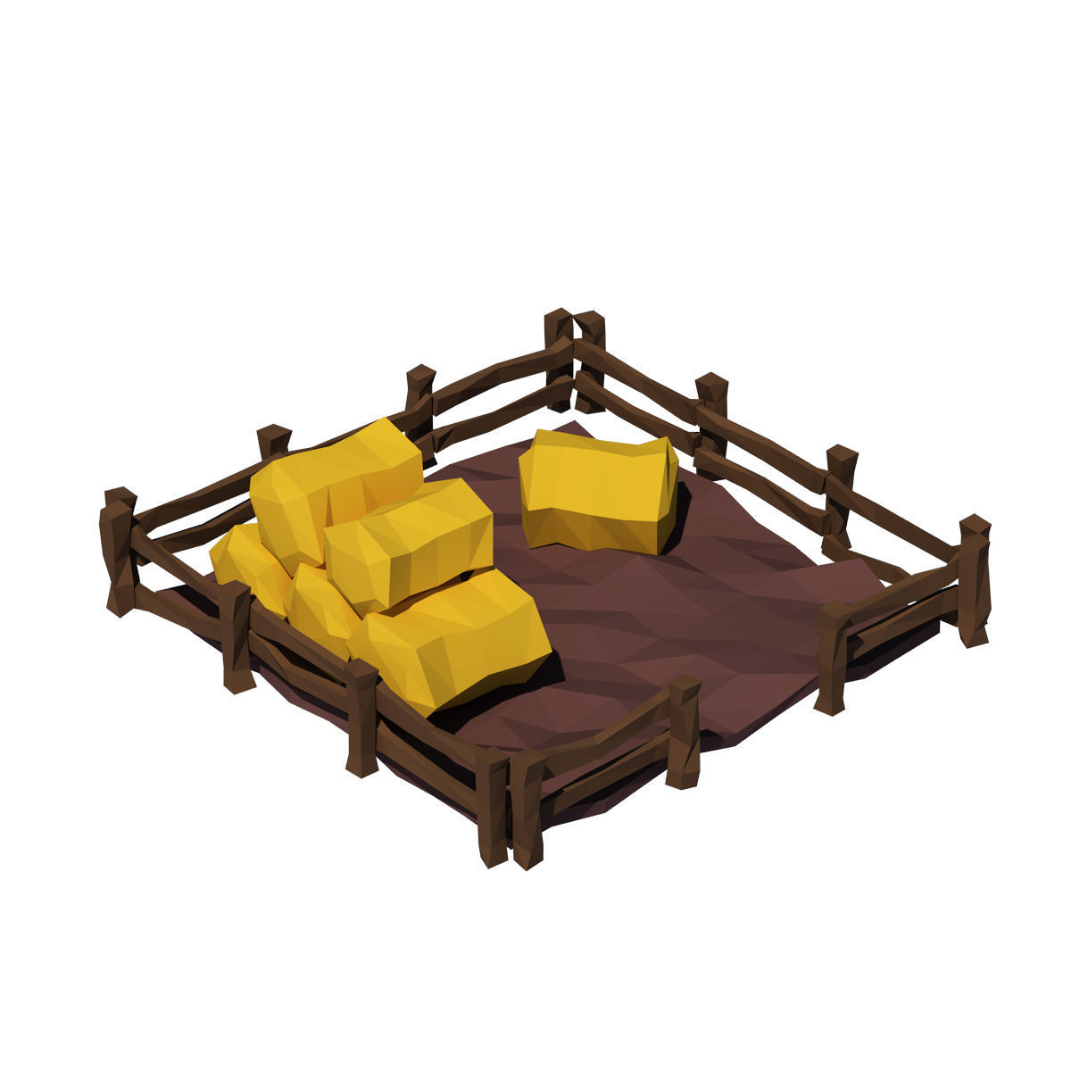 3D model Cartoon haystacks VR / AR / low-poly | CGTrader