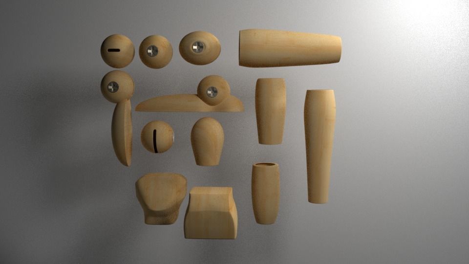 Figure for drawing 3D model | CGTrader