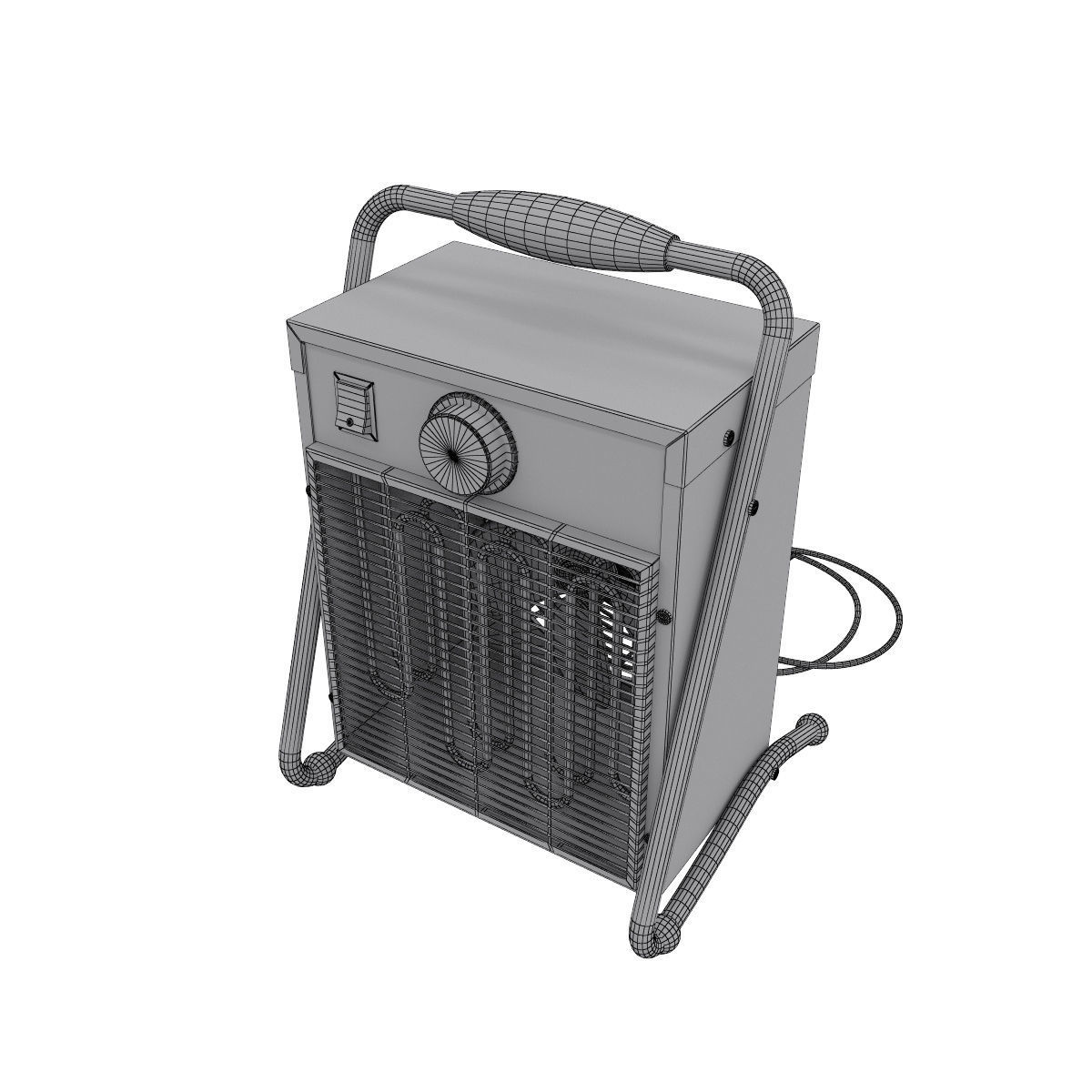 Fan heater 3D model | CGTrader
