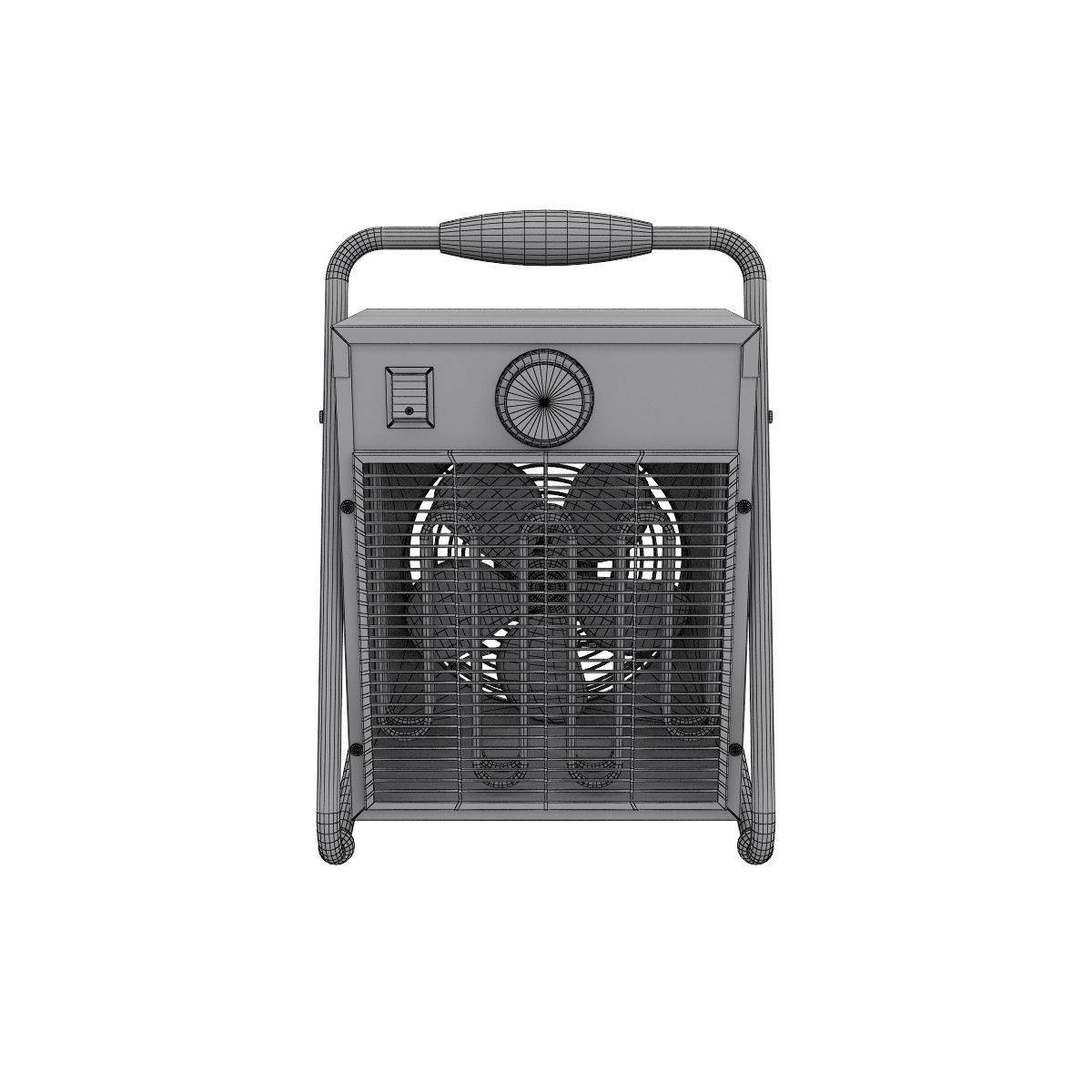 Fan heater 3D model | CGTrader