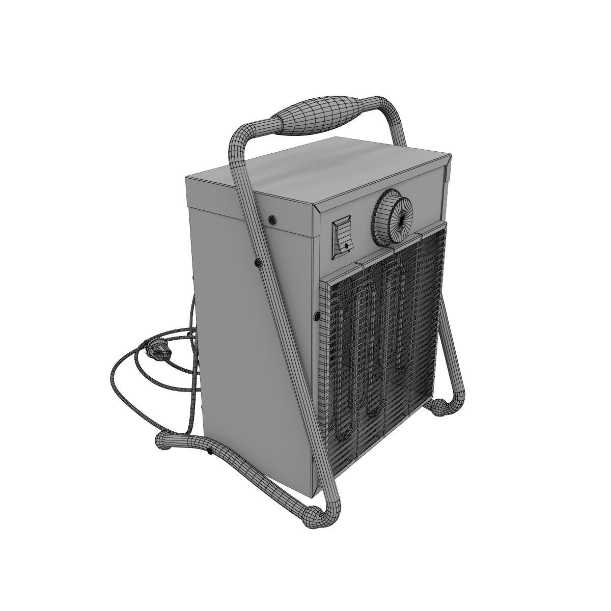 Fan heater 3D model | CGTrader