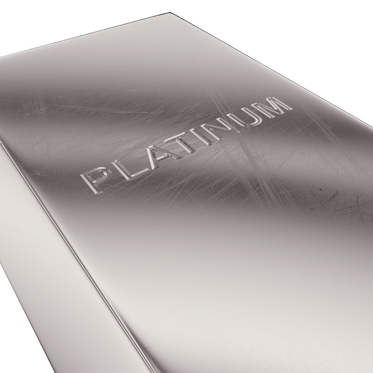 3D model Ingot platinum VR / AR / low-poly | CGTrader