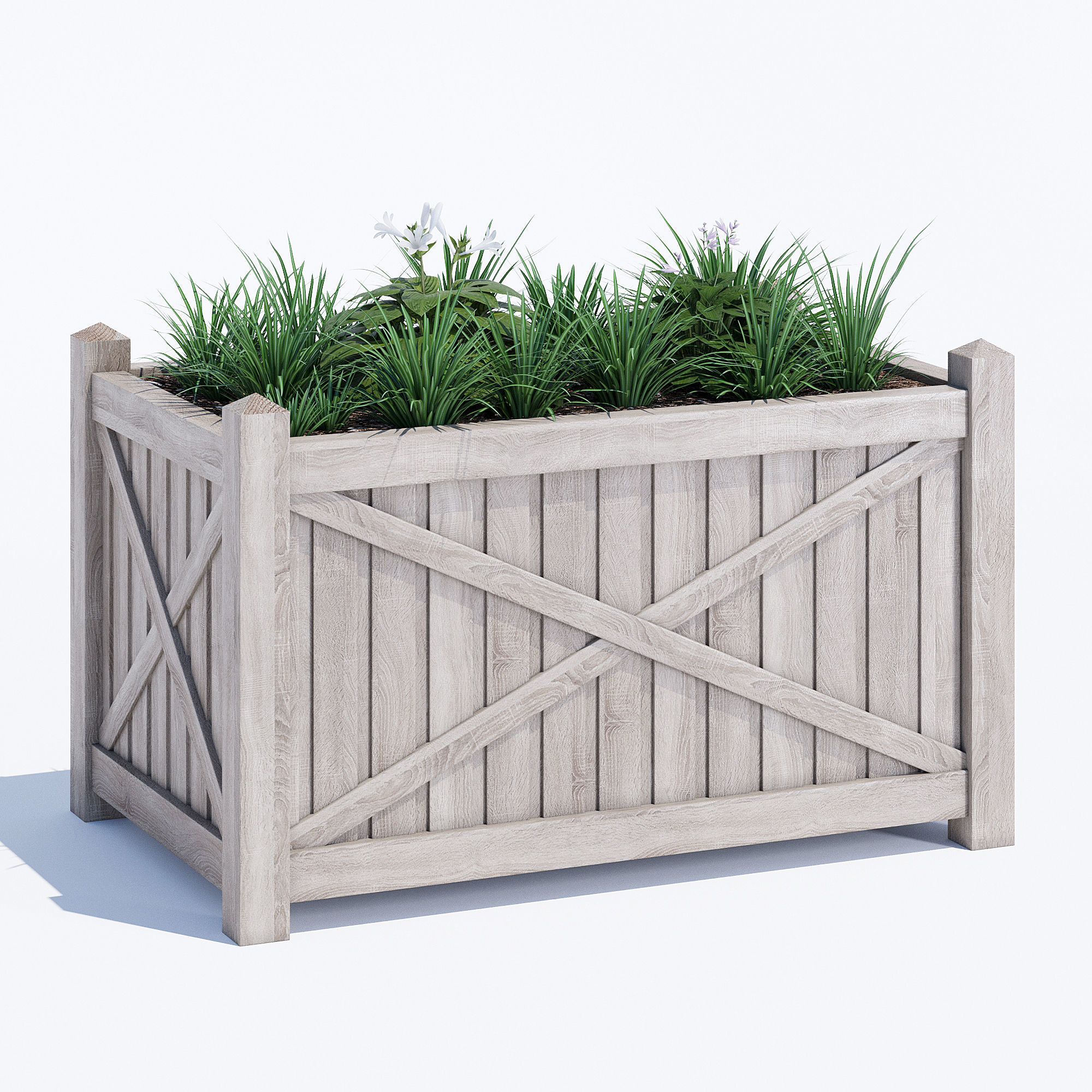 Diagonal cross 3D model | CGTrader