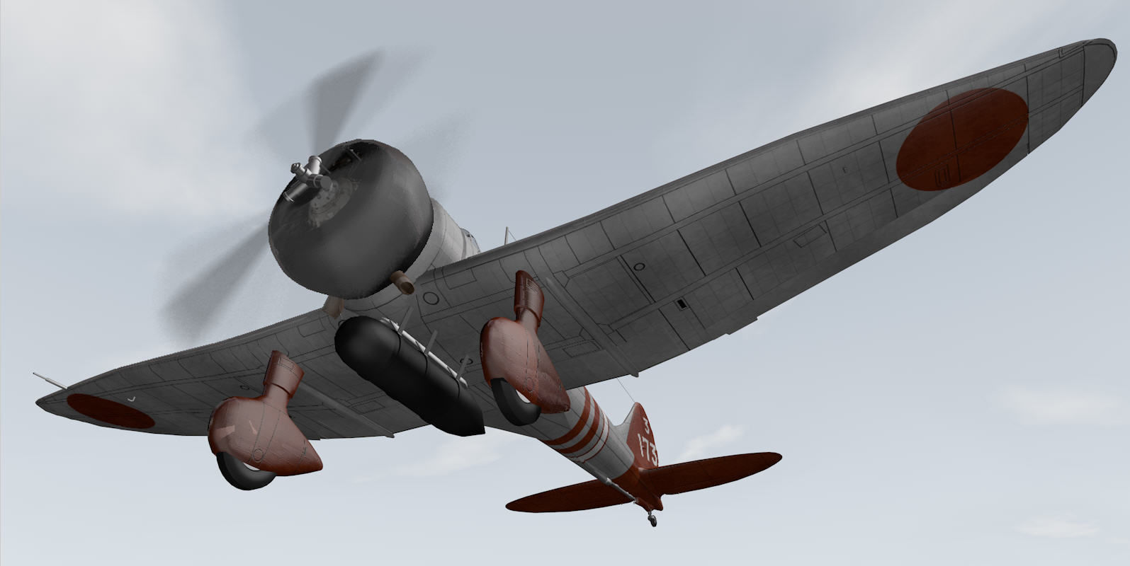 Mitsubishi A5M2 Claude 3D model | CGTrader