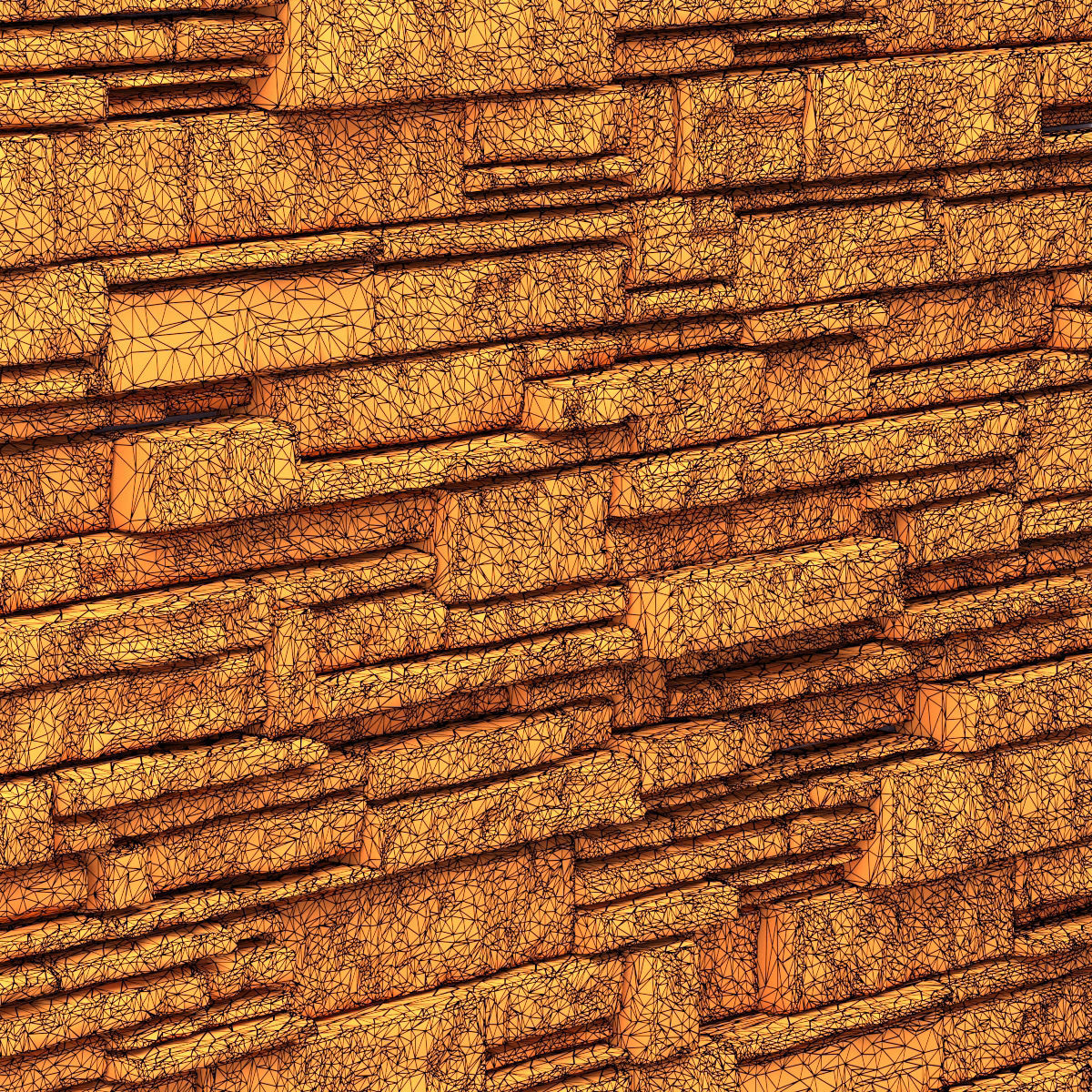 Brick rock decor 3D model | CGTrader