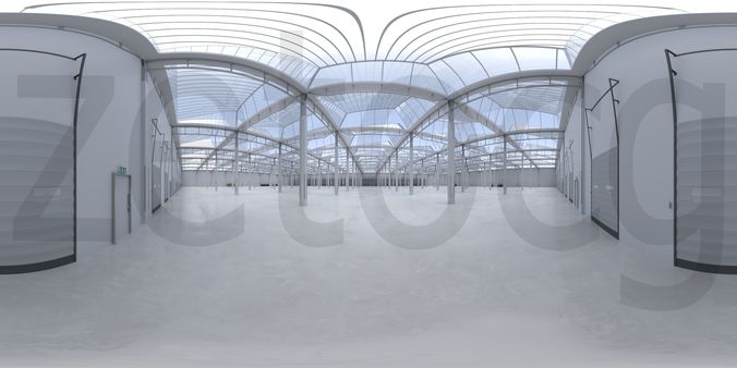 Texture HDRI - Industrial Warehouse Interior 4 VR / AR / low-poly ...
