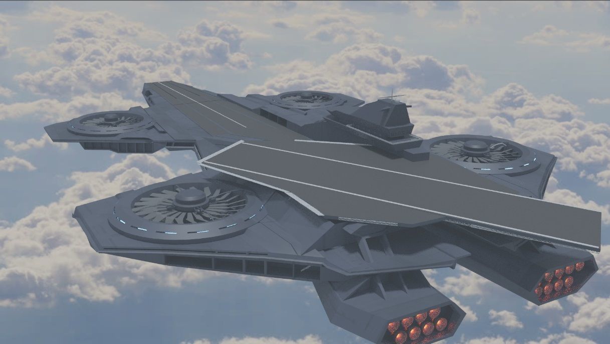 Avengers Helicarrier 3D model animated | CGTrader