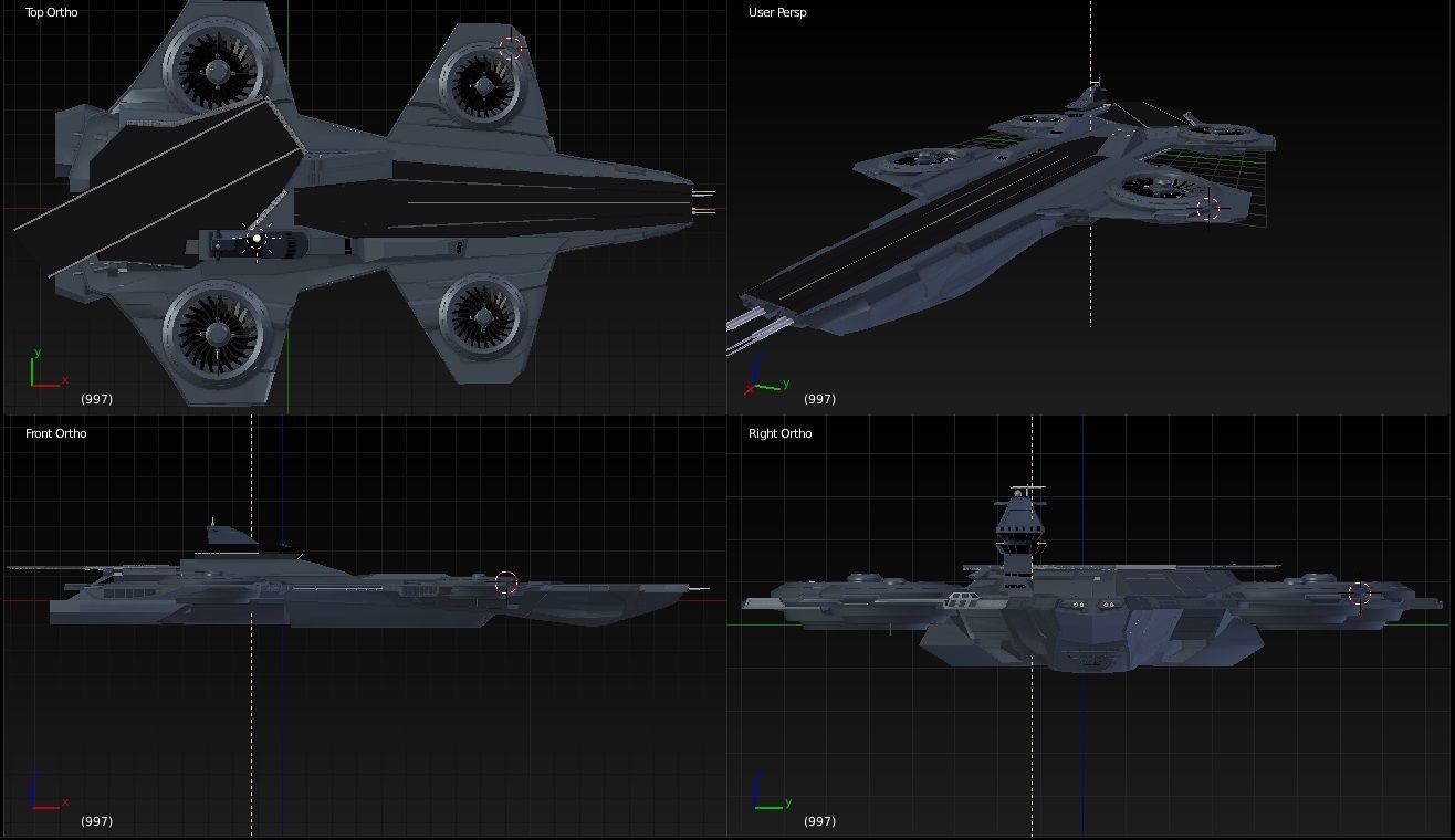 Avengers Helicarrier 3D model animated | CGTrader