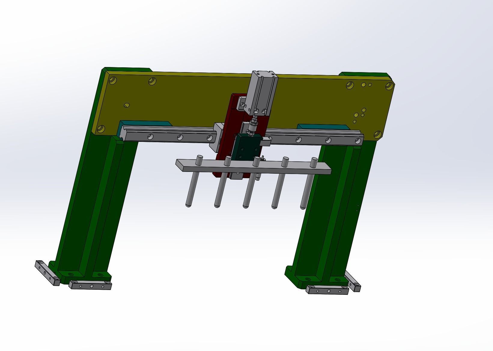 Auto stacking loading and unloading machine 3D model animated | CGTrader