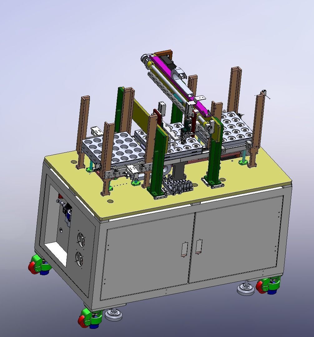 Auto stacking loading and unloading machine 3D model animated | CGTrader