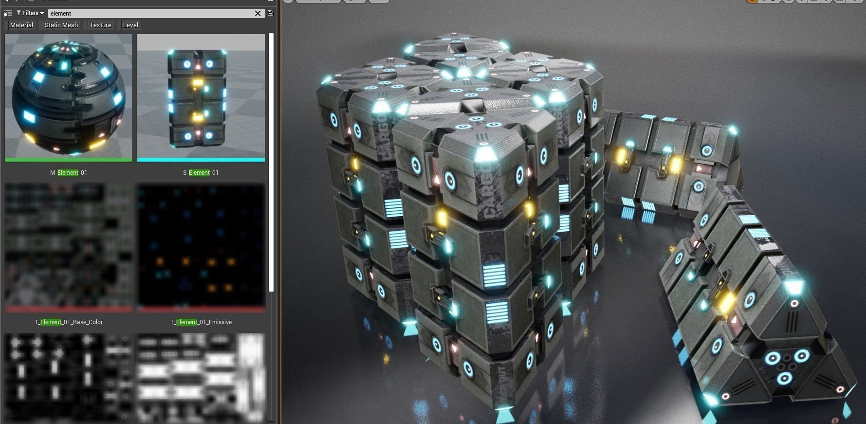 3D model Sci fi machine - Cyberpunk design - PBR VR / AR / low-poly ...