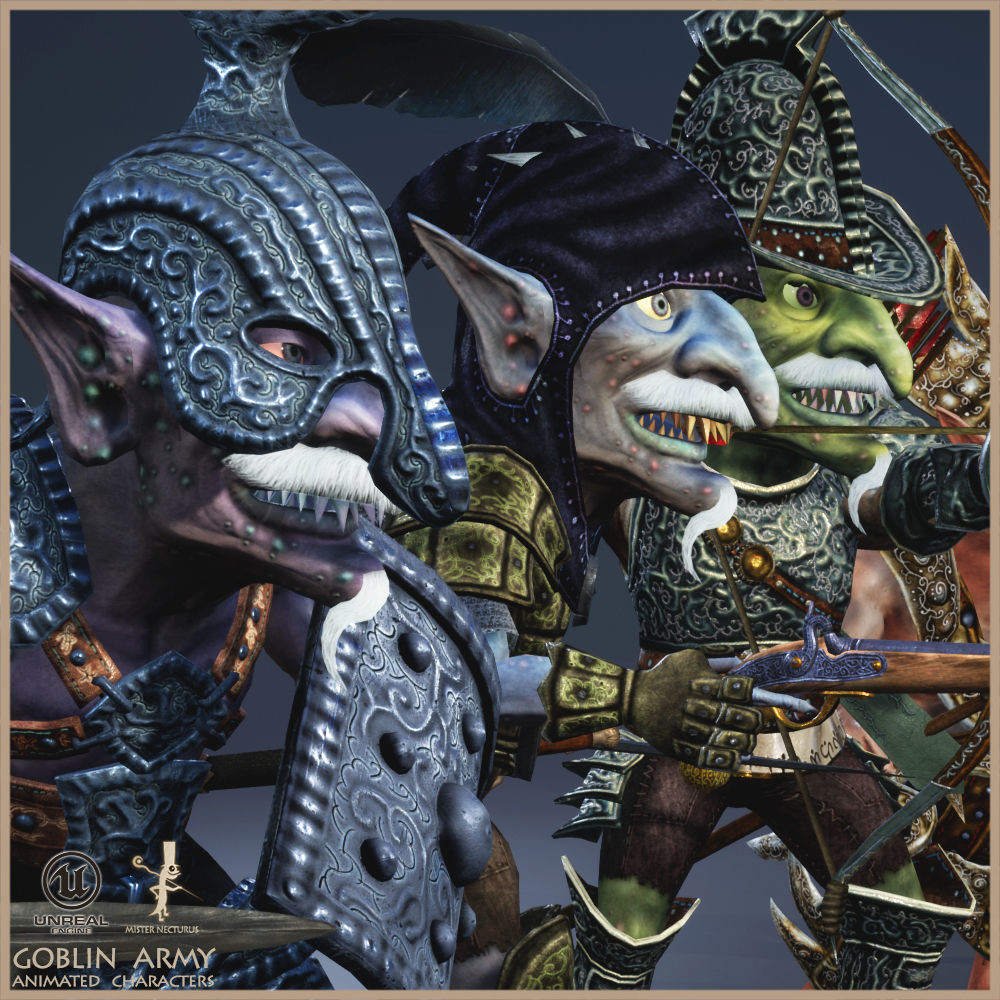3D model GOBLINS ARMY VR / AR / low-poly rigged animated | CGTrader