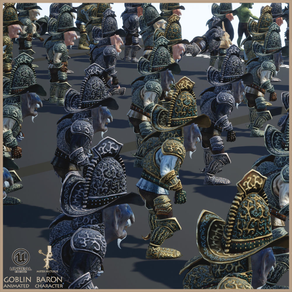 3D model GOBLINS ARMY VR / AR / low-poly rigged animated | CGTrader