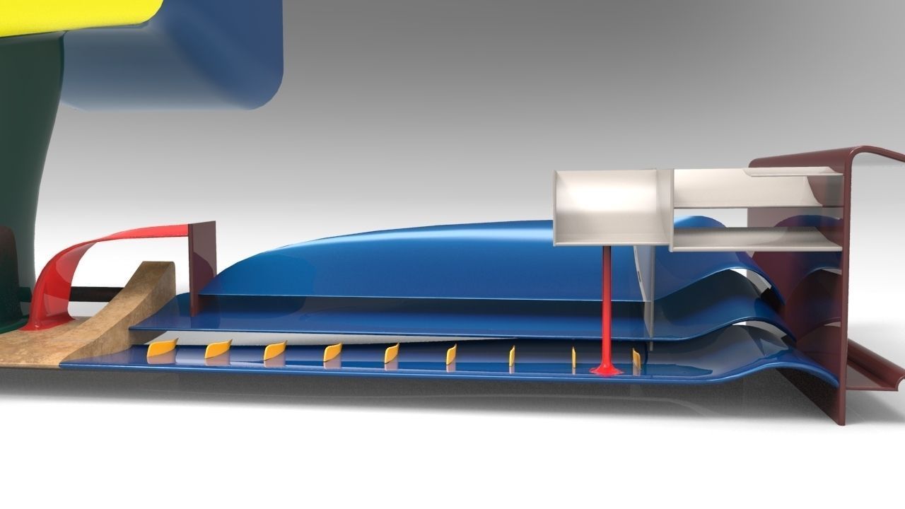F1 front wing 3D model | CGTrader