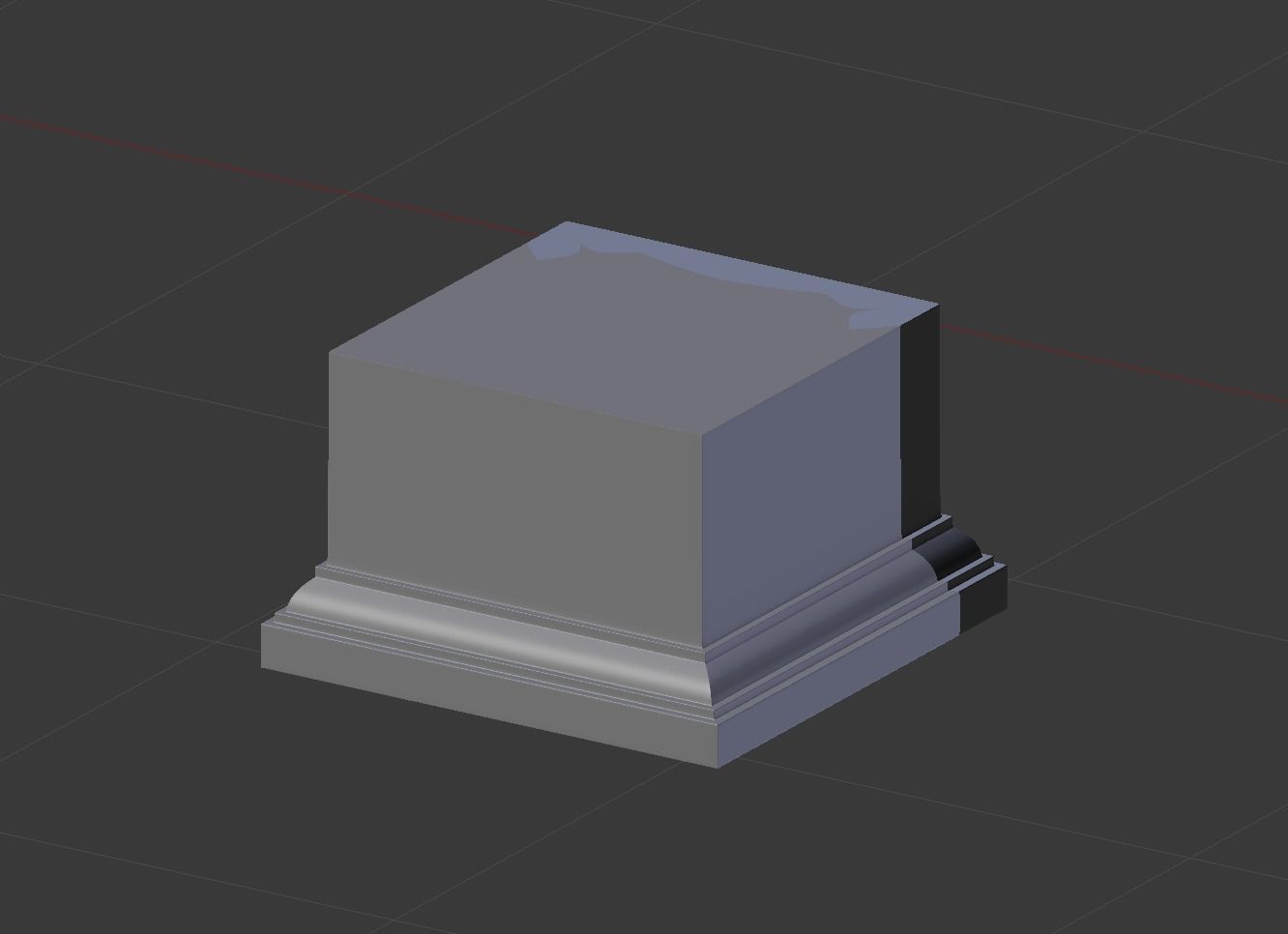 Square Pedestal 3D model 3D printable | CGTrader