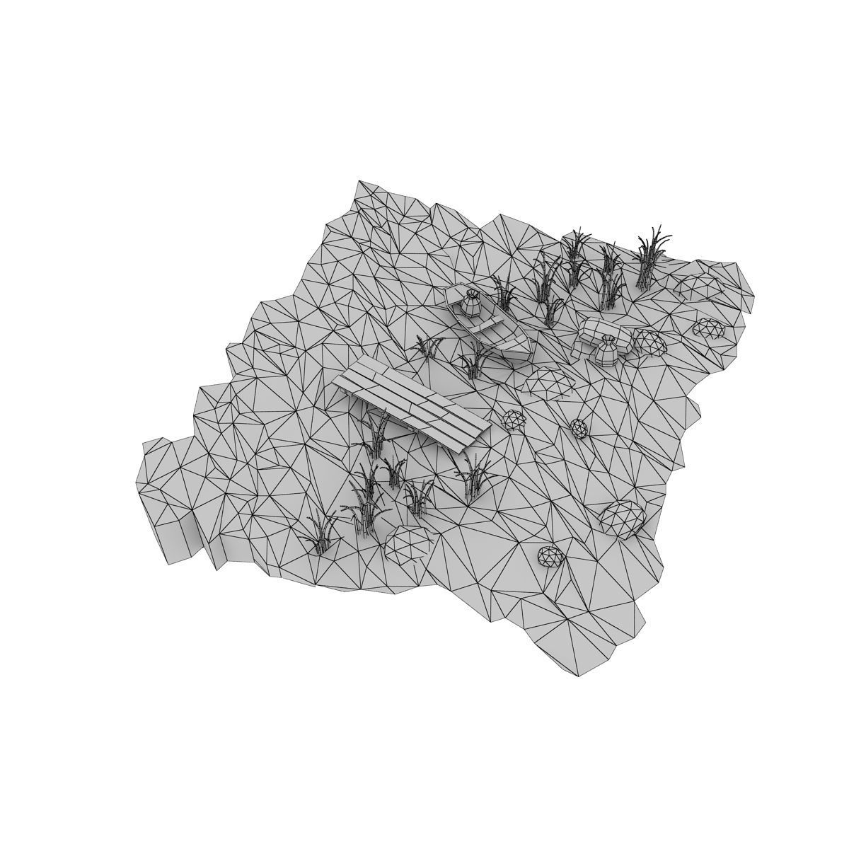 3D model Cartoon shore VR / AR / low-poly | CGTrader