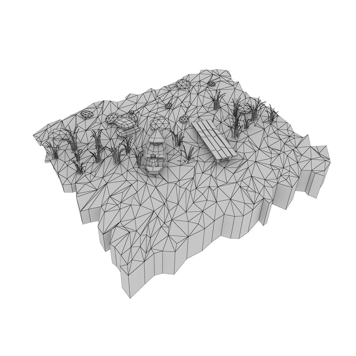 3D model Cartoon shore VR / AR / low-poly | CGTrader