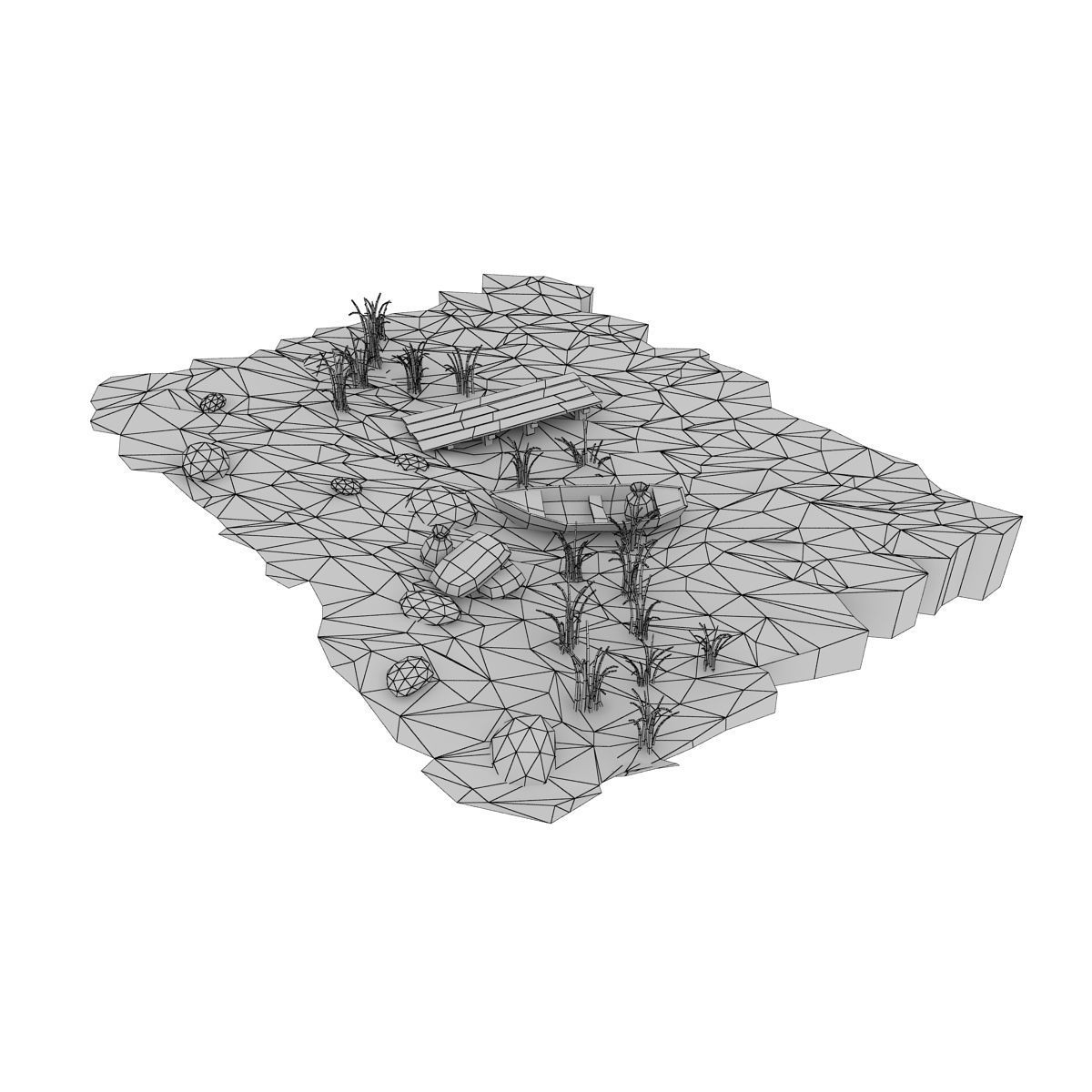 3D model Cartoon shore VR / AR / low-poly | CGTrader