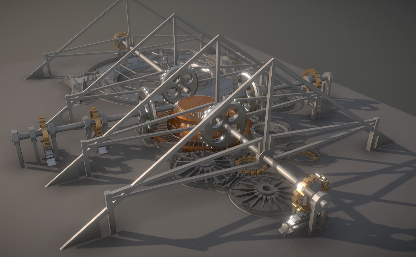 Mechanical City 0-15 free VR / AR / low-poly 3D model animated rigged ...