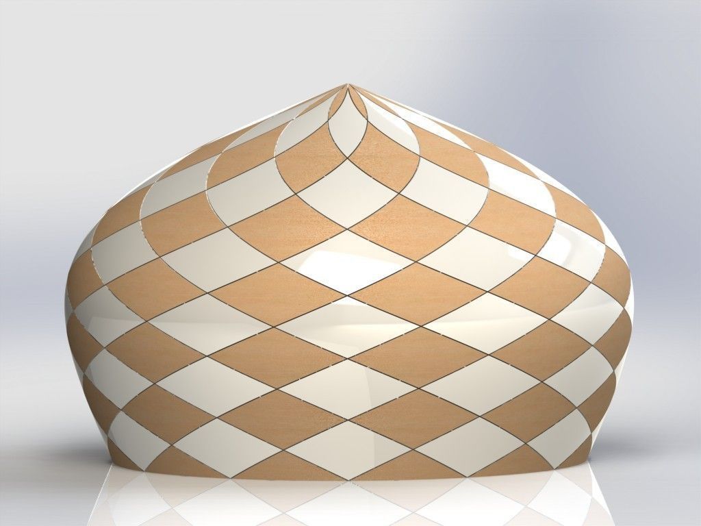 Dome tile free 3D model | CGTrader