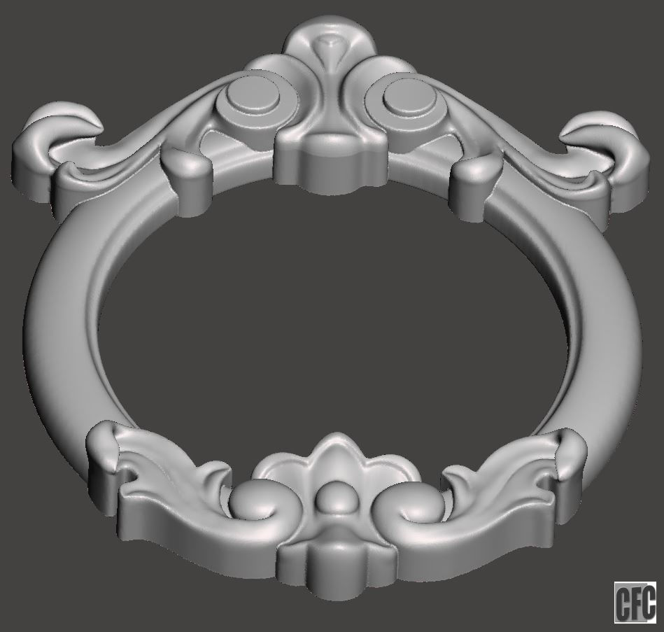 Mirror frame - 3d model for CNC 3D model 3D printable | CGTrader