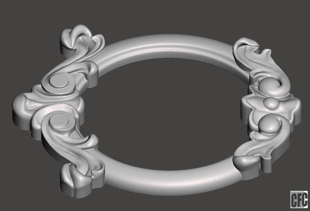 Mirror frame - 3d model for CNC 3D model 3D printable | CGTrader