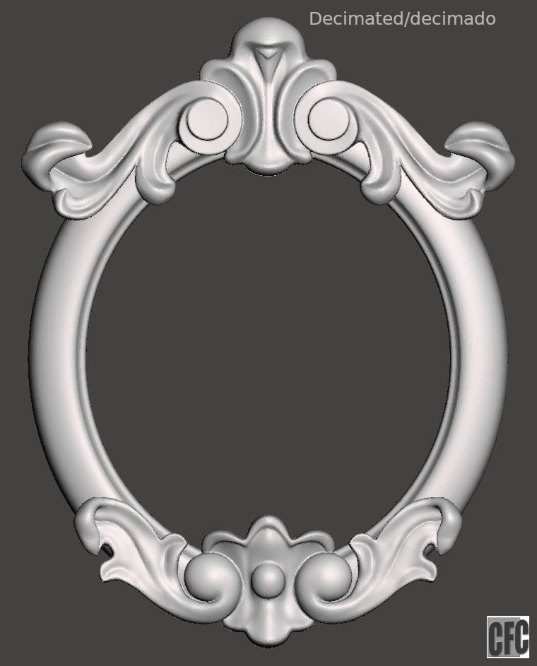 Mirror frame - 3d model for CNC 3D model 3D printable | CGTrader
