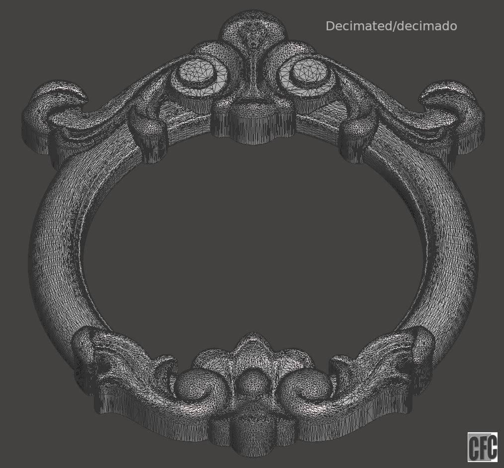Mirror frame - 3d model for CNC 3D model 3D printable | CGTrader